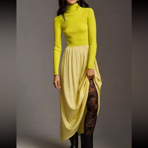 Anthropologie | Dresses | Anthropology The Thea Twofer Sweater Dress ...